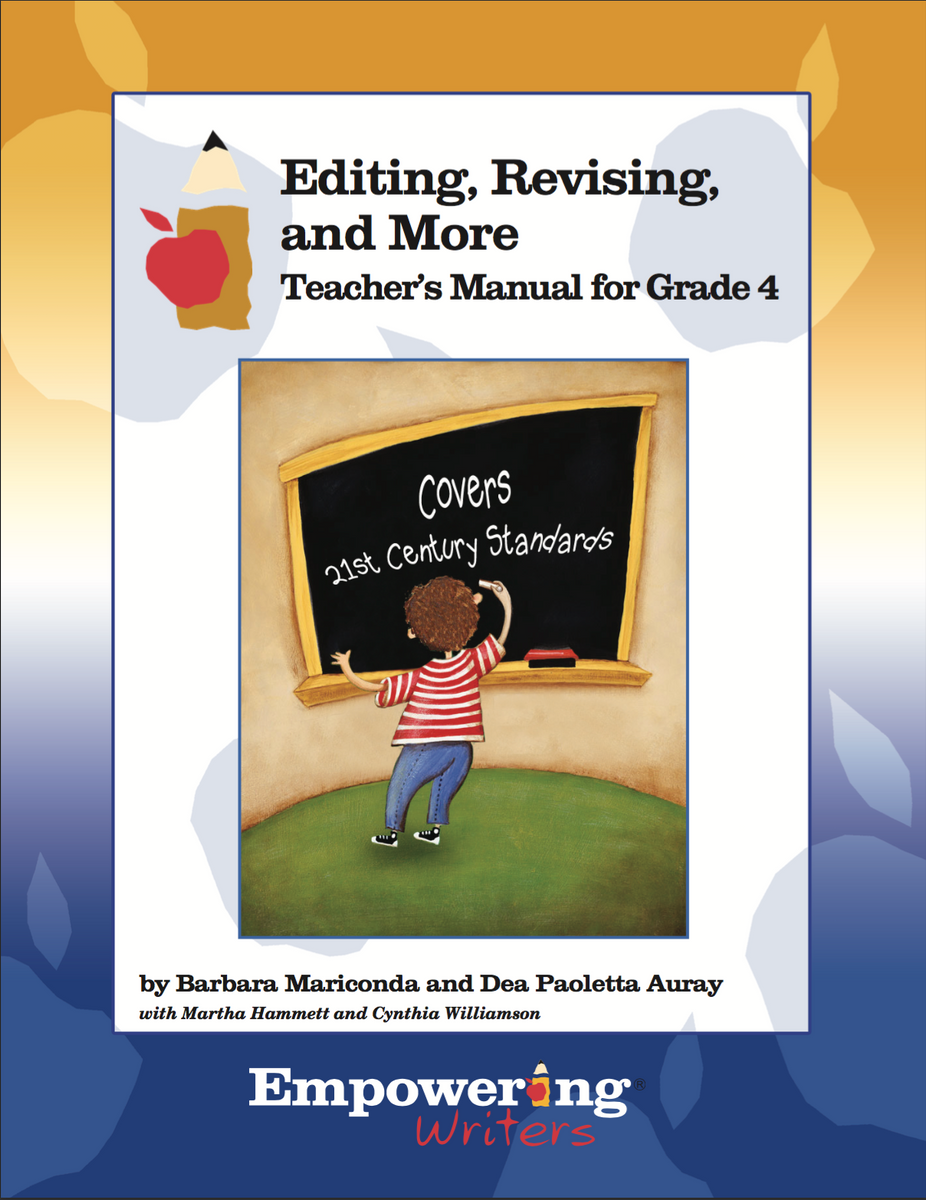 Grade 4 Editing, Revising, & More Teacher's Manual Only (PRINTED) - U ...